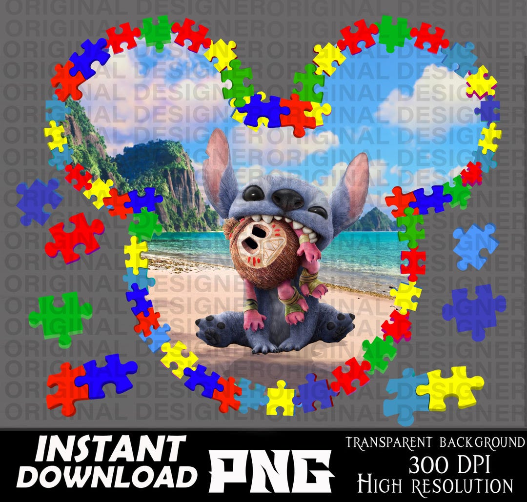 Autism Design Png, Stitch Png, Autism, Stitch Live Action Png, Autism ...