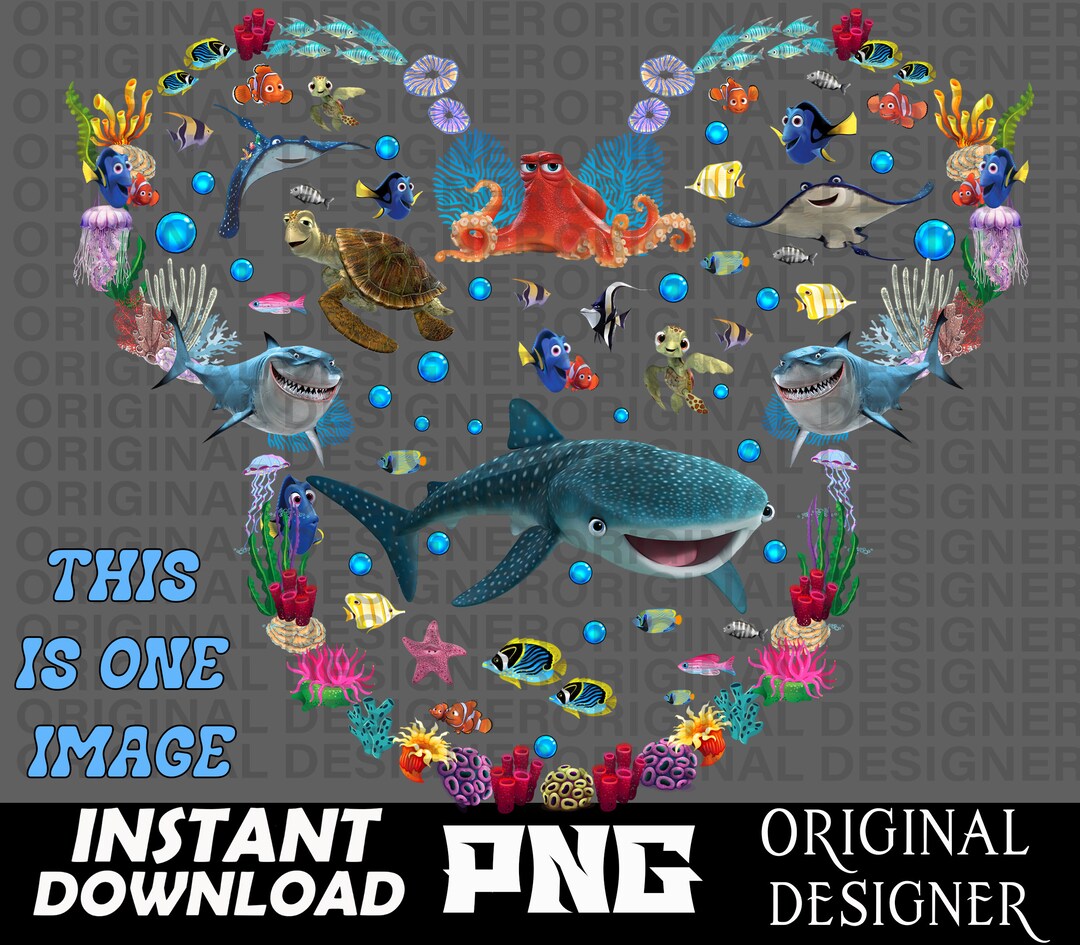 Finding Nemo Png Printable Design, Finding Nemo Shirt Download, Cut ...