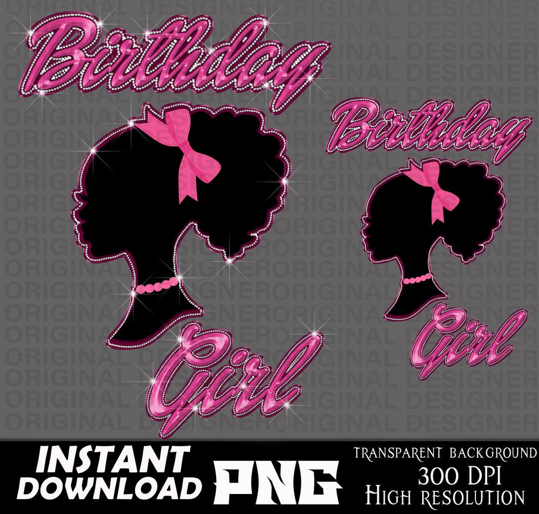 Princess Birthday Png, Black Princess Birthday Party, Black Birthday ...