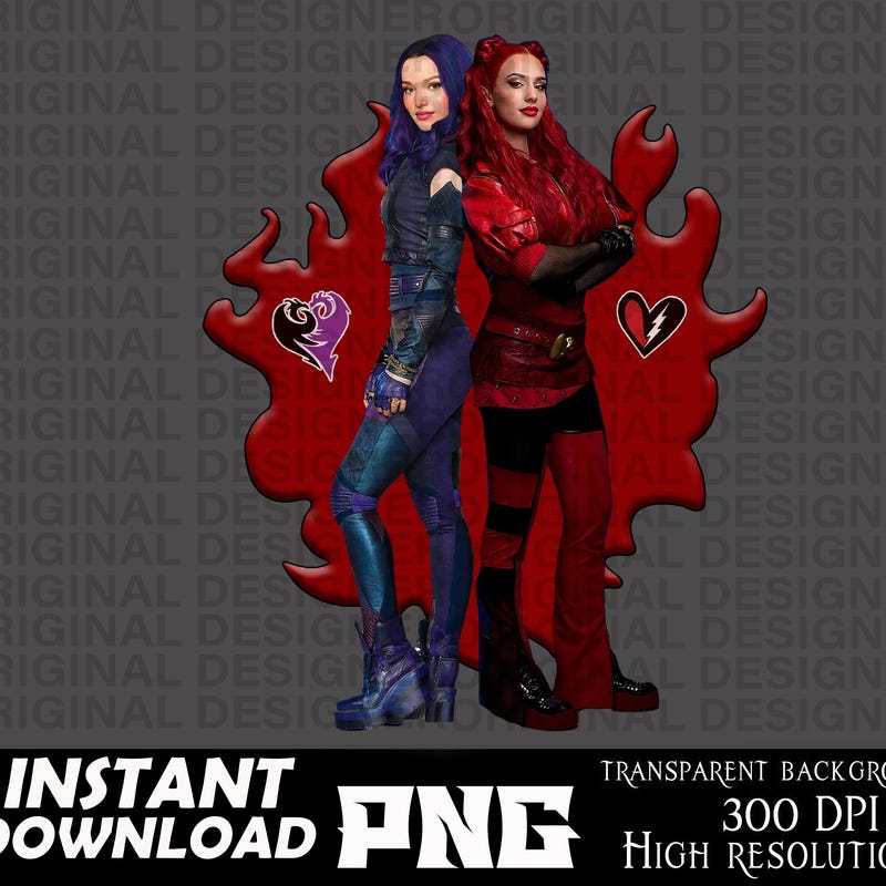 Descendants Rise of Red Stickers - Etsy