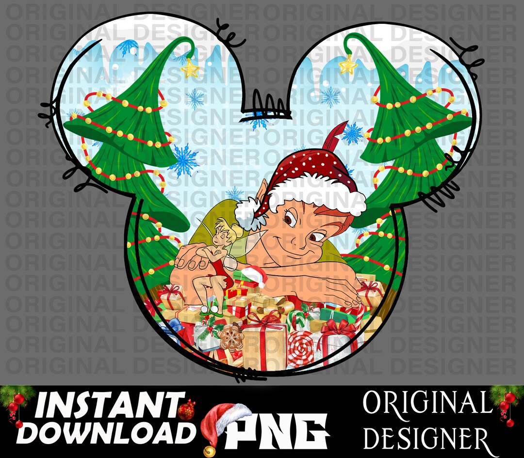 Peter Pan Christmas Png, Peter Pan Png, Peter Pan and Tink Christmas ...