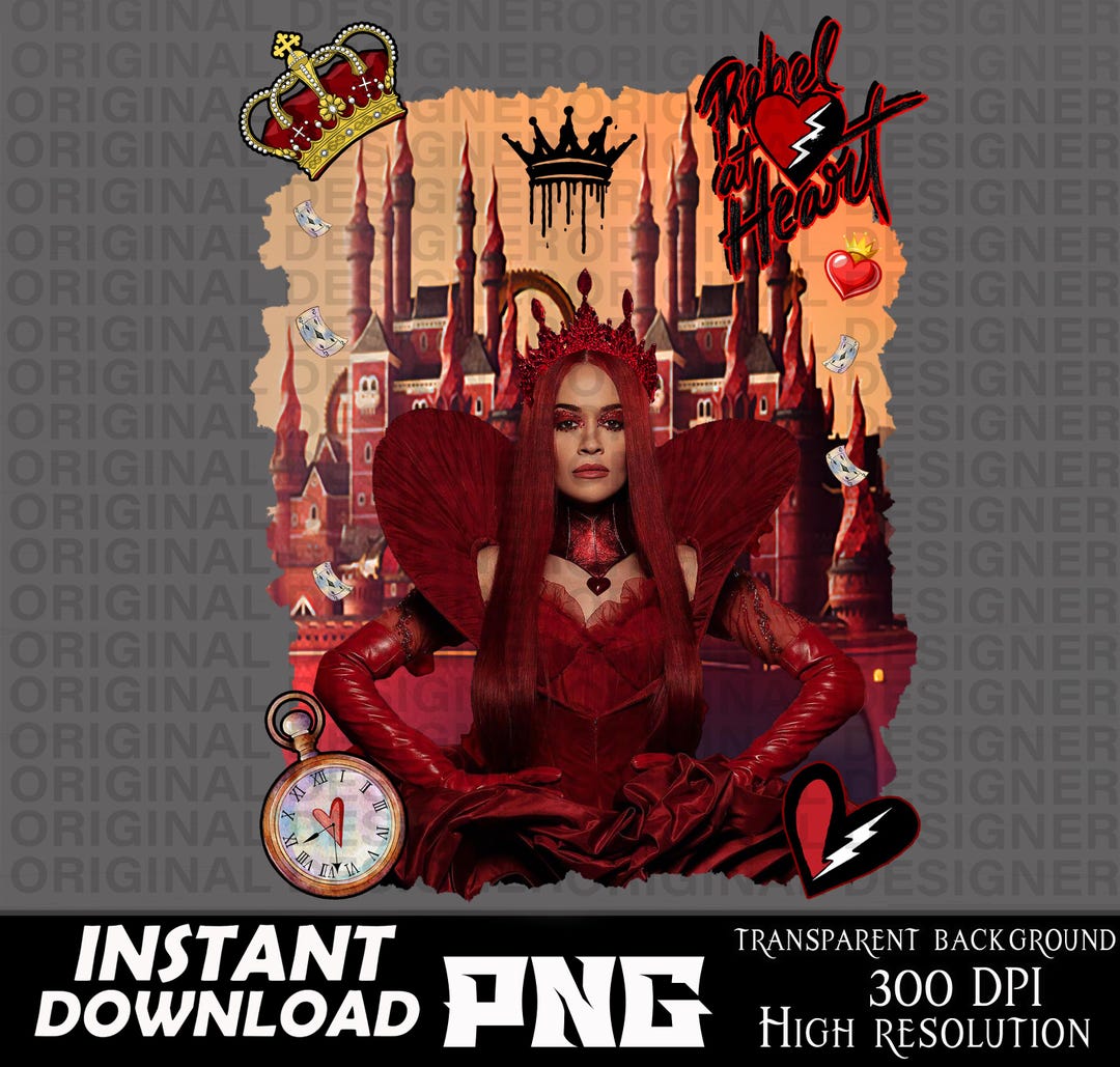 Descendants Red Queen, Descendants Red Png, Rebel Heart Png ...