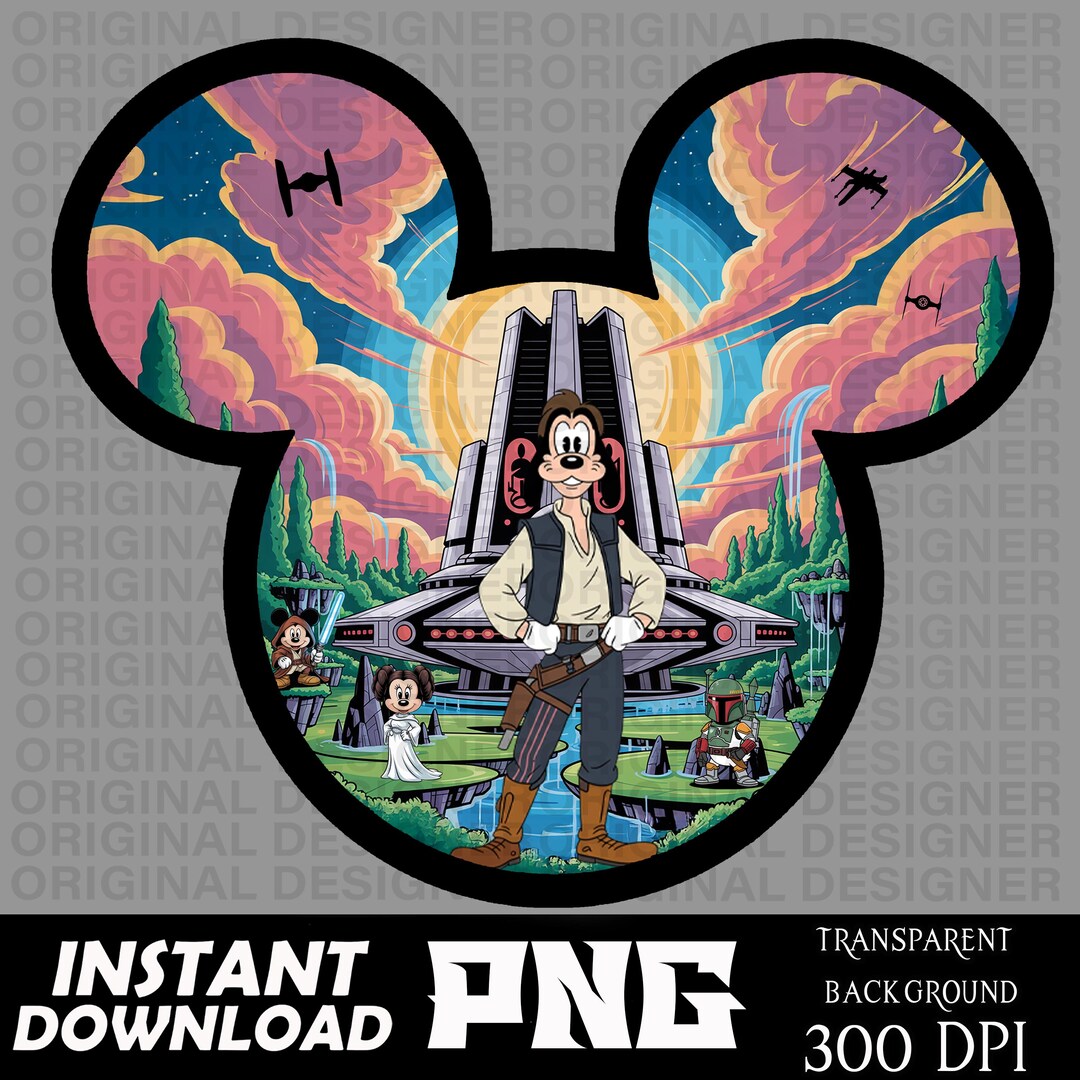 Goofy and Friends Star Wars Png Digital Download, Star War Png, Star ...