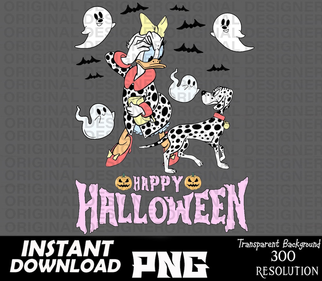 Daisy Duck Halloween Png, Daisy Duck Pastel Halloween Printable, Cut ...