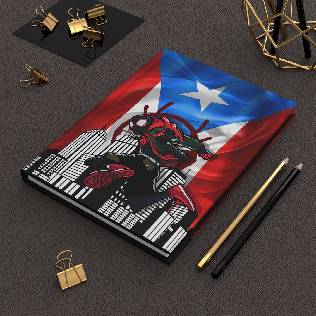 Spider Man Miles Notebook, Spider Man Journal, Rock Notebook, Spider ...