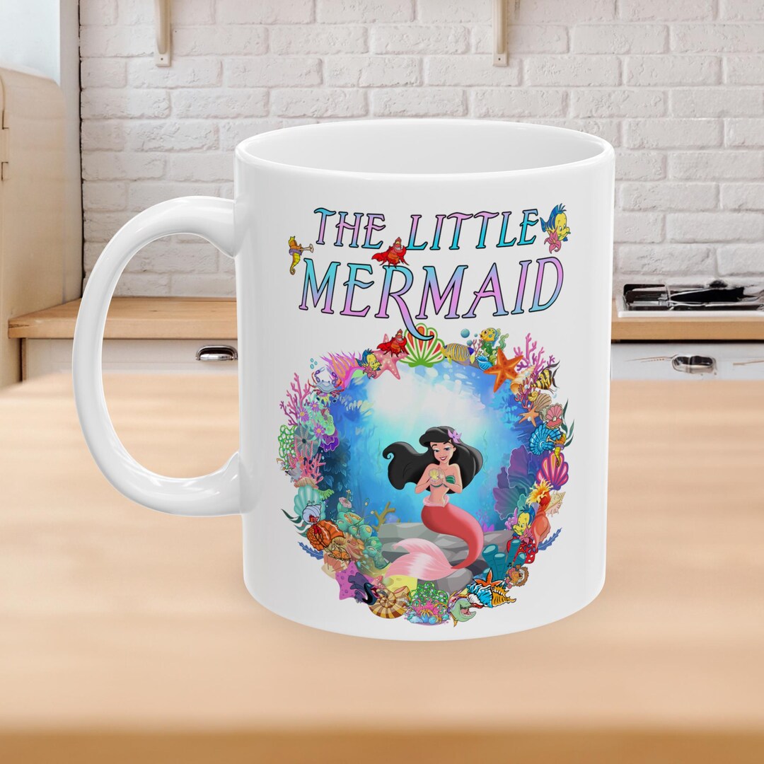 Little Mermaid Melody, Little Mermaid Mug, 11oz, Retro Summer, Beach ...