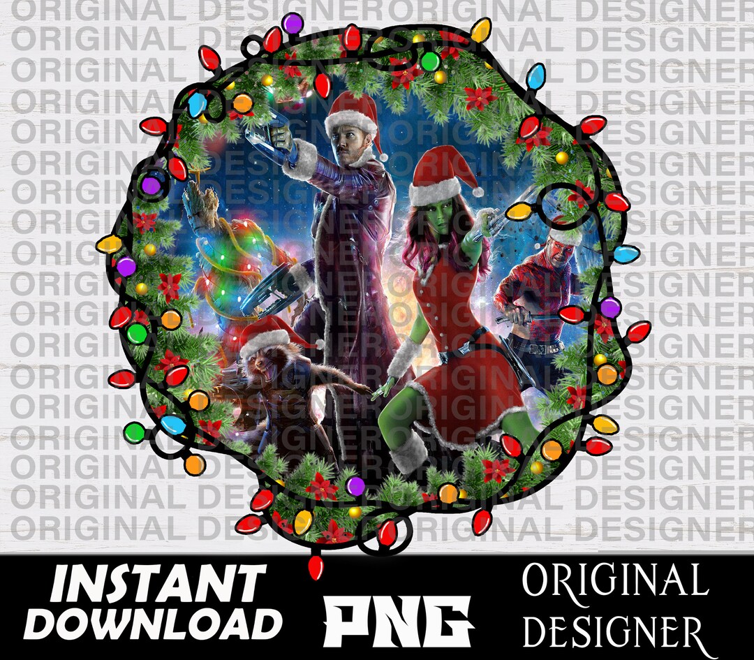 Christmas Png, Guardians of the Galaxy Christmas Png, Cricut, Cutting ...