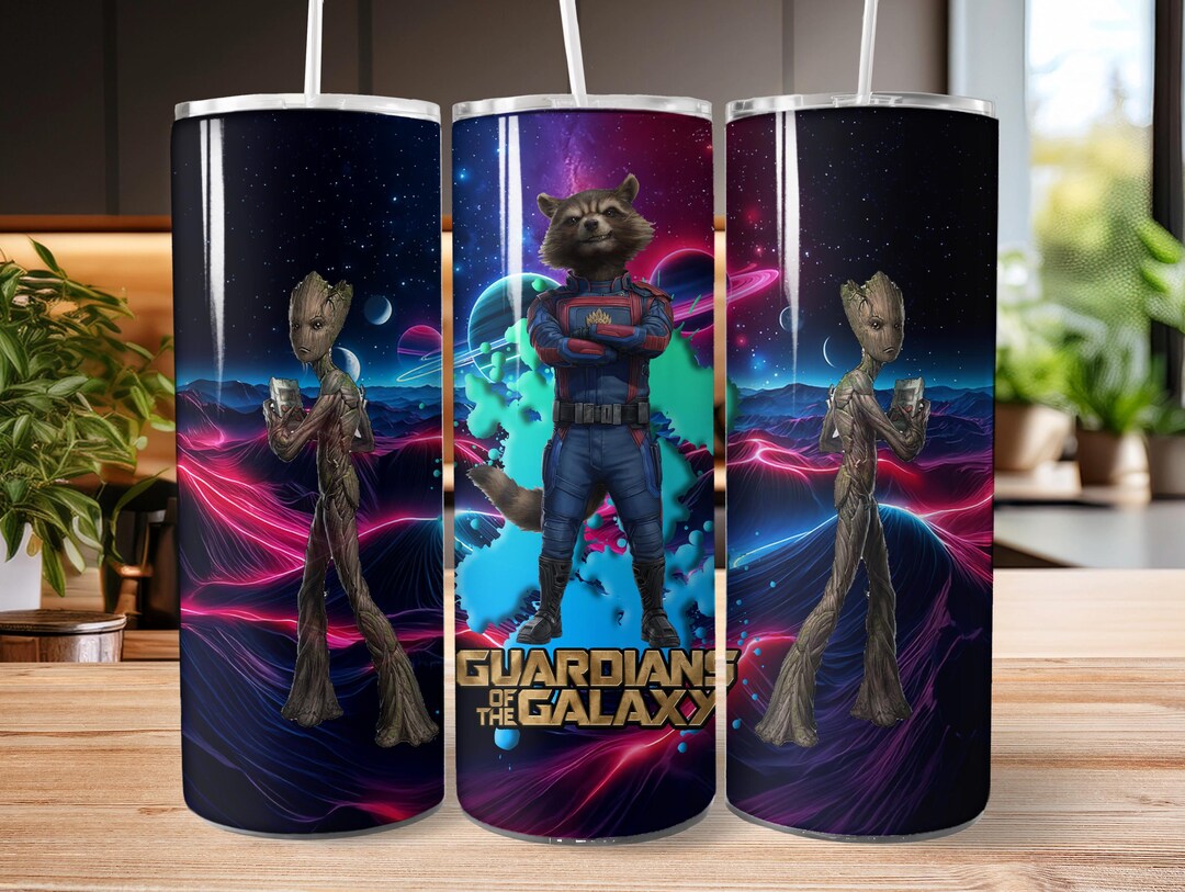 Guardian of Galaxy Skinny Tumbler Wrap Design, Guardians Png, Groot Png ...