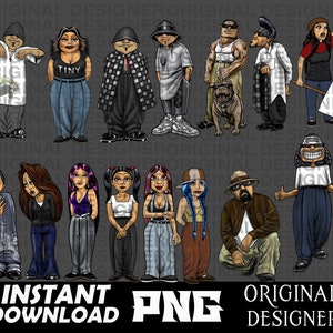 Chicano Characters Png, Vato Loco, Chicana Characters Png, Chola ...