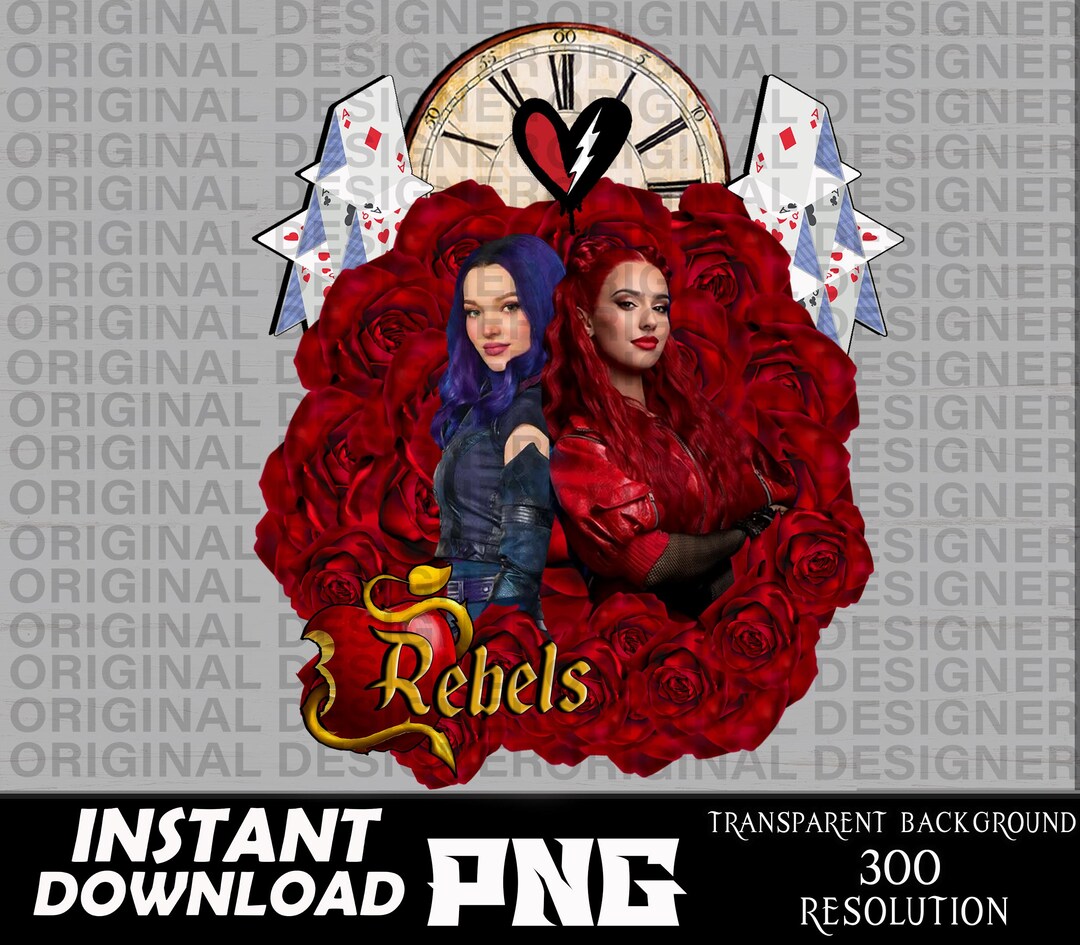 Descendants Red and Mal Digital Download, Descendants Red Rebel Heart ...