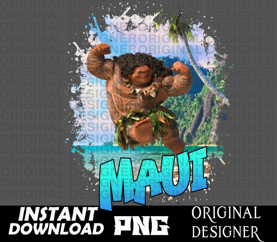 Moana, Moana Maui Png, Maui Shirt, Printable, Cut File, Princess, Moana ...