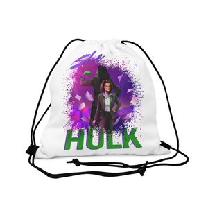 She Hulk, She Hulk Drawstring Bag, Comic Book Drawstring Bag, Gamer ...