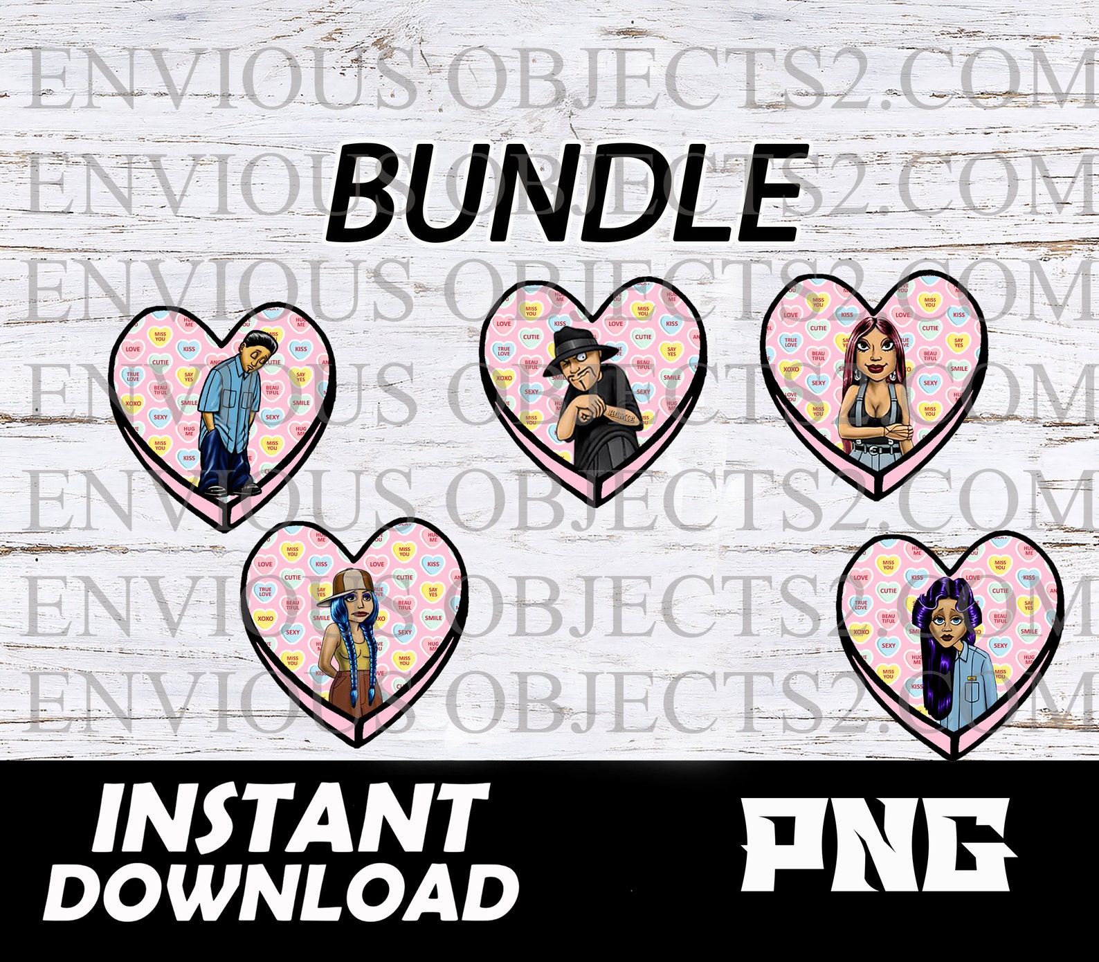 Valentine Lil Homies Bundle Png, 90s Valentine, Vato Locos, Cholo ...