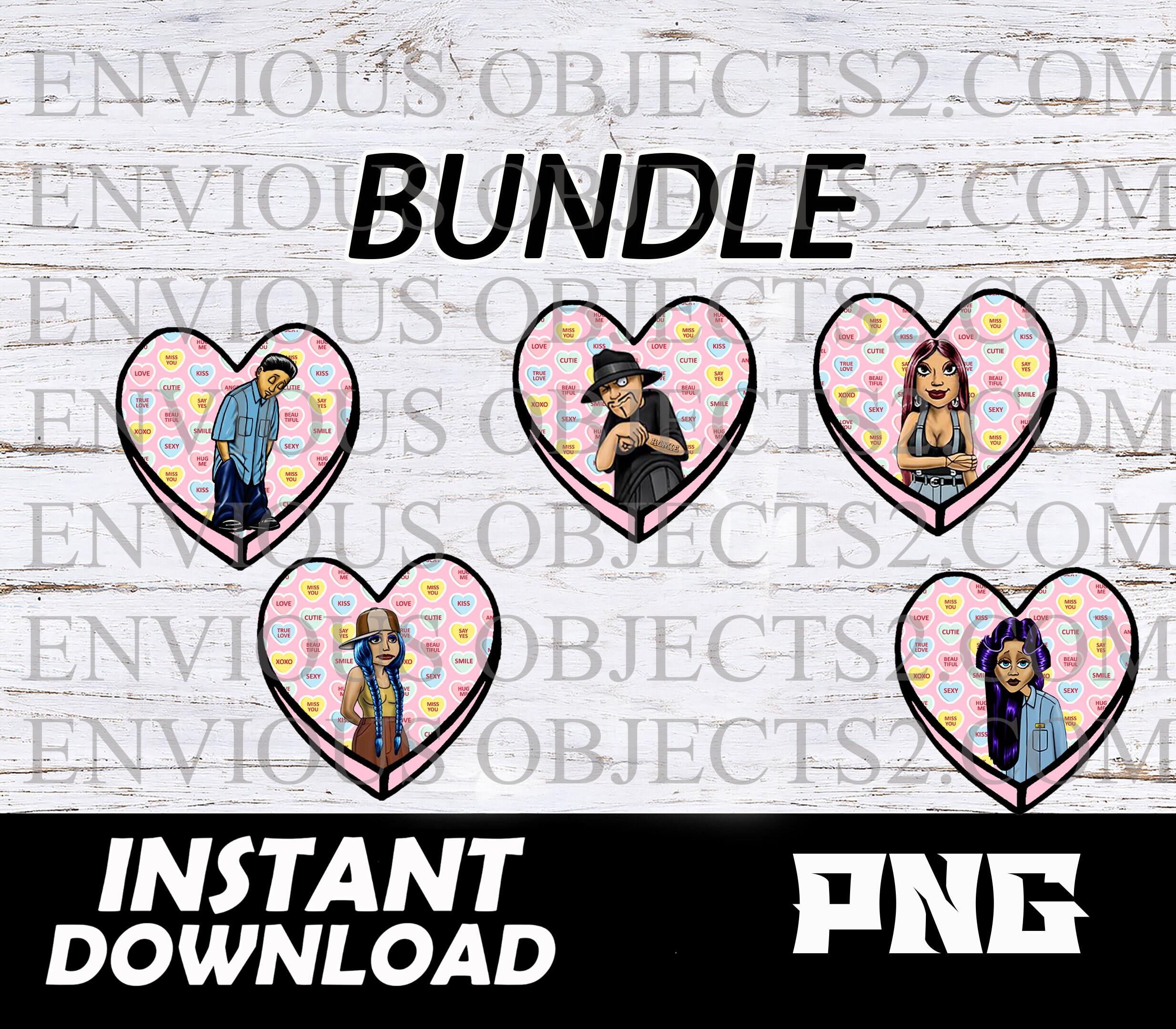 Valentine Lil Homies Bundle Png, 90s Valentine, Vato Locos, Cholo ...
