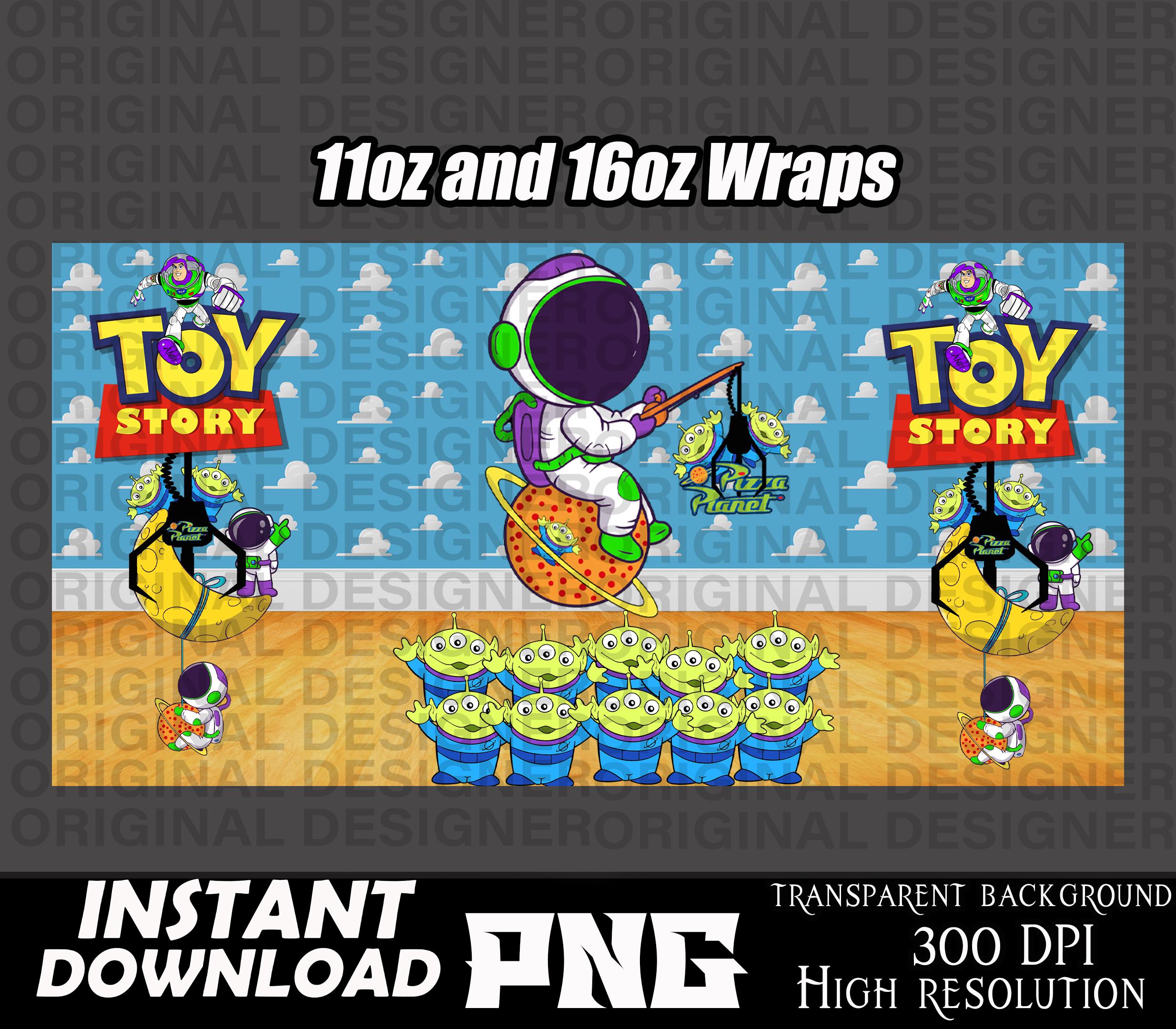Toy Story Mug Design, Toy Story Sublimation Wrap, Pizza Planet ...