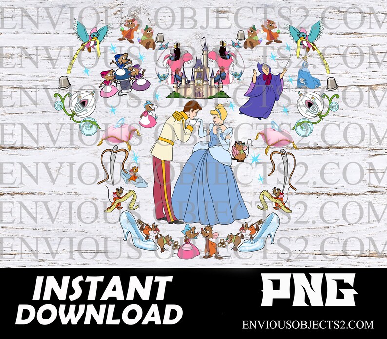 Princess Png, Princess Shirts, Cinderella Png, Printable, Cut File ...
