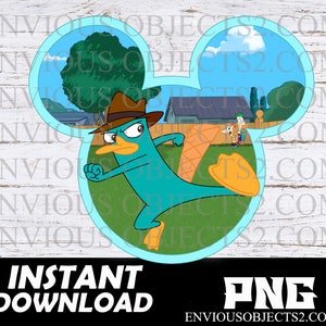 Phineas and Ferb Png, Phineas and Ferb Shirts, Perry the Platypus Png ...