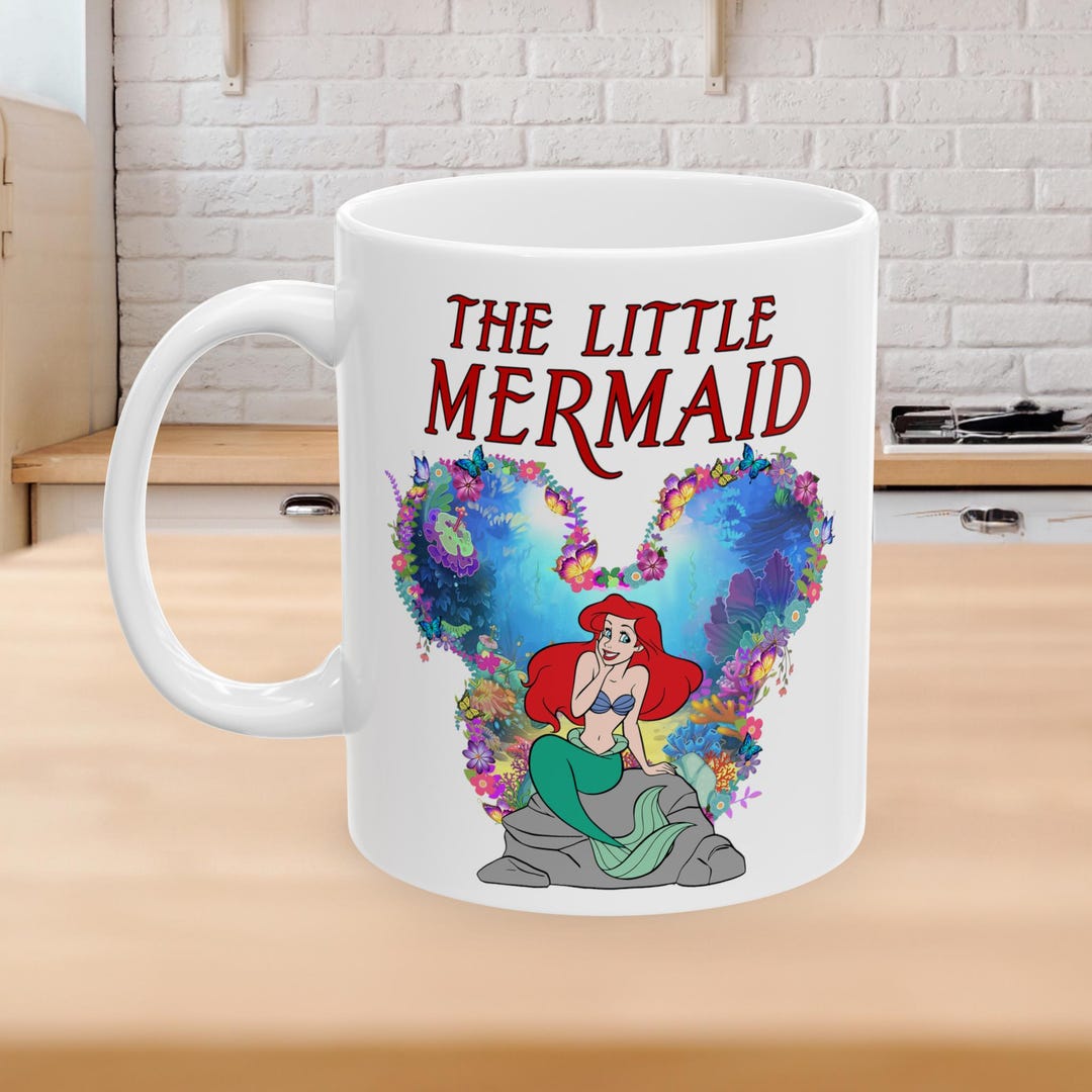 Little Mermaid, Little Mermaid Mug, 11oz, Retro Summer Vibes, Beach ...