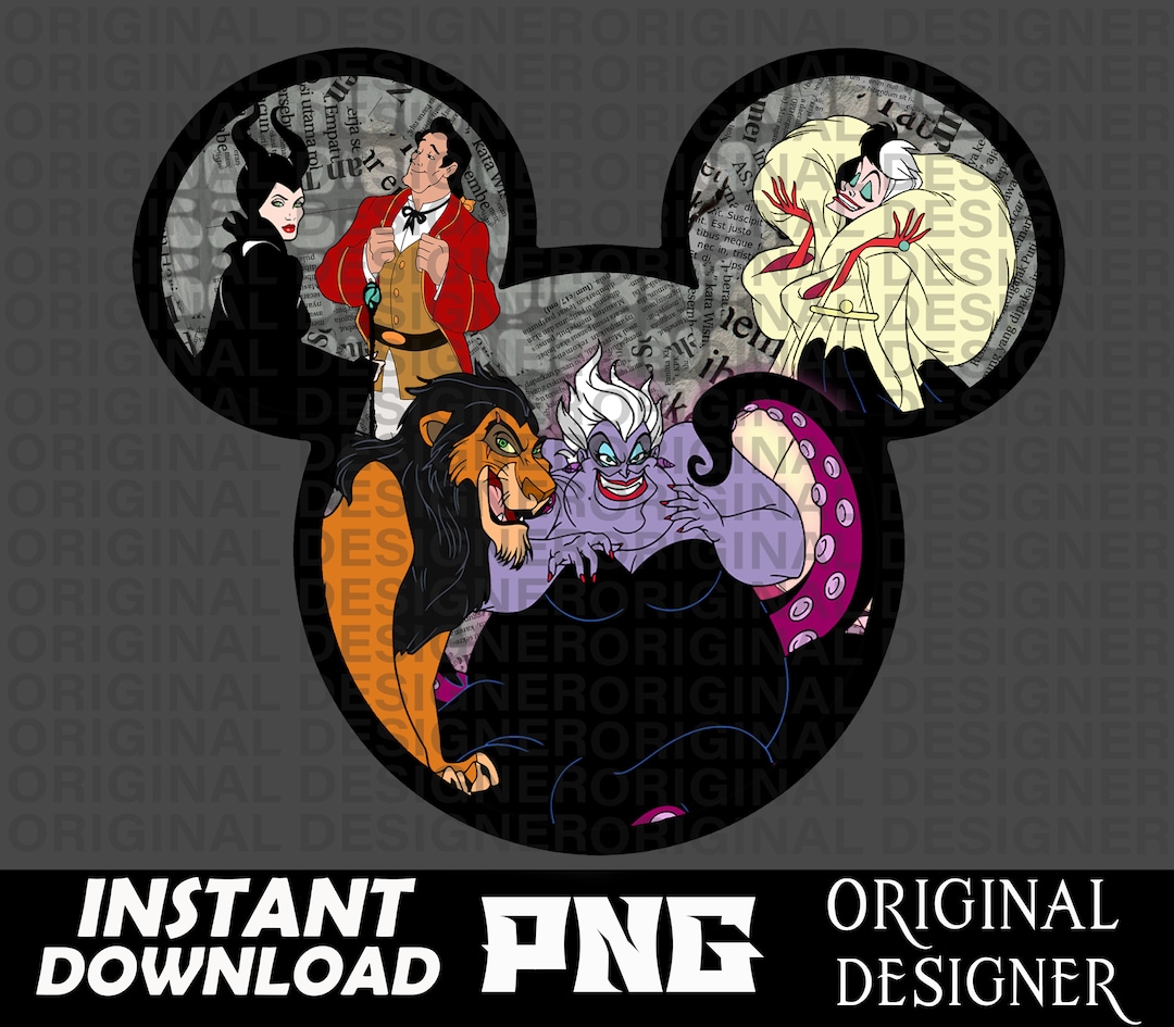 Villain, Villain Png, Maleficent, Ursula Png, Jafar, Cruella, Gaston ...
