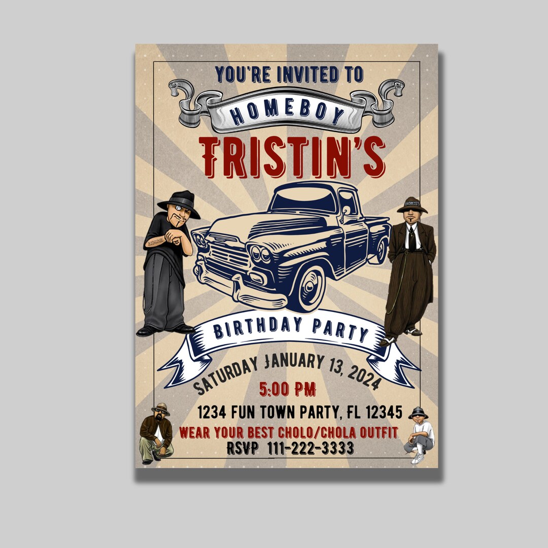 Lil Homies, Homies Birthday Invitation, Lil Homies Birthday Party Video ...