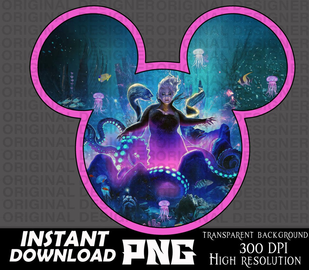 Little Mermaid Ursula Png, Ursula Png, Ursula Shirt, Cut File, Little ...