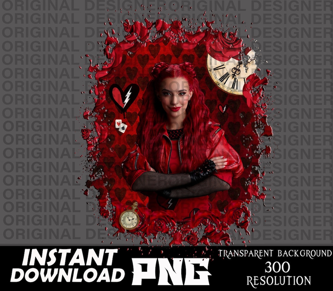 Descendants Red, Descendants Red Png, Rebel Heart Png, Descendants Red ...