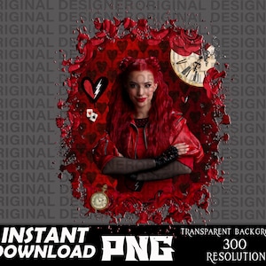 Descendants Red, Descendants Red Png, Rebel Heart Png, Descendants Red ...
