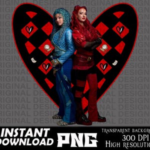Descendants Red Chloe Valentines Day, Descendants Red Png, Rebel Heart ...