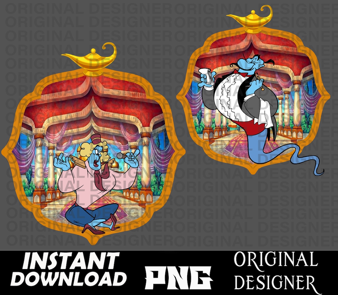 Aladdin Genie Png Designs, Aladdin Genie Shirt Downloads, Aladdin Genie ...