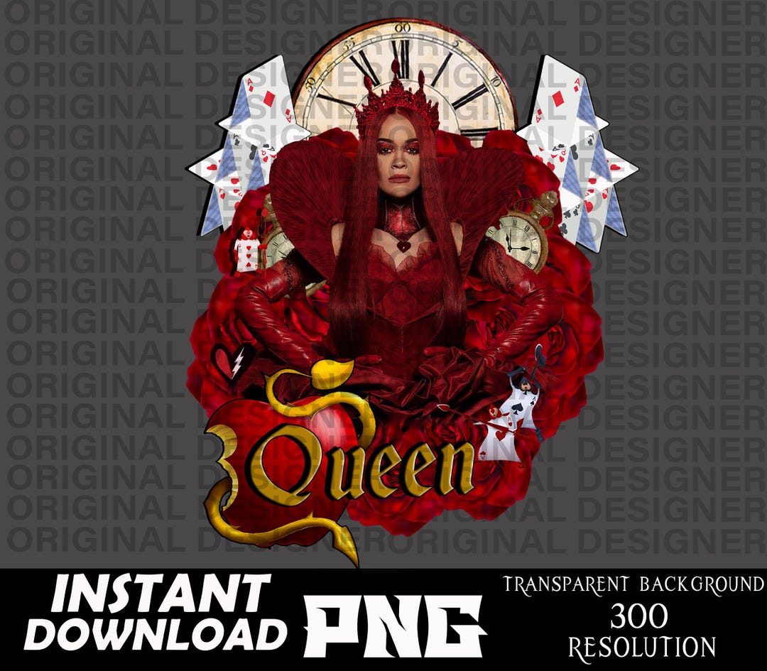 Descendants Red Queen, Descendants Red Png, Queen Hearts Png ...