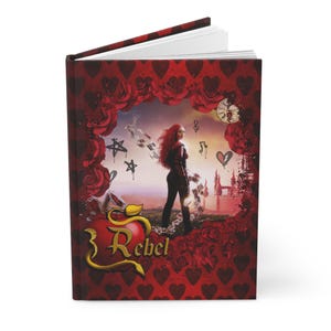 Descendants Red Notebook, Rise of Red Journal, Rock Notebook, Rebel ...