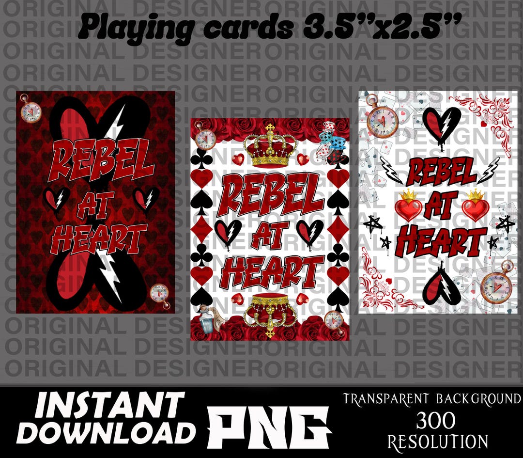 Descendants Red Printable Playing Cards, Descendants Red Png, Rebel ...