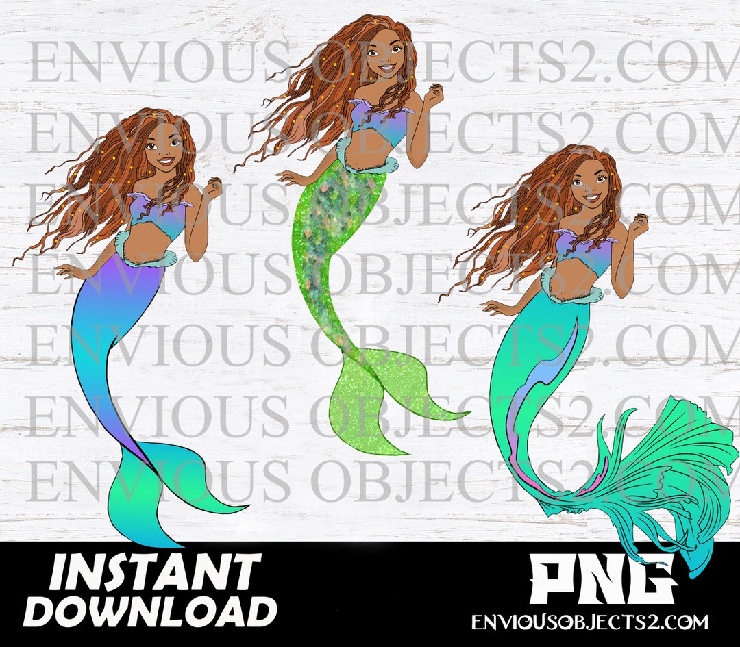 Black Little Mermaid Png, Black Girl Magic, Black Little Mermaid Cricut ...