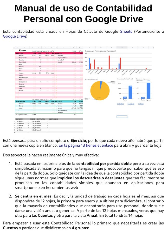 Contabilidad Personal con Presupuesto para Hojas de cálculo de Google ...