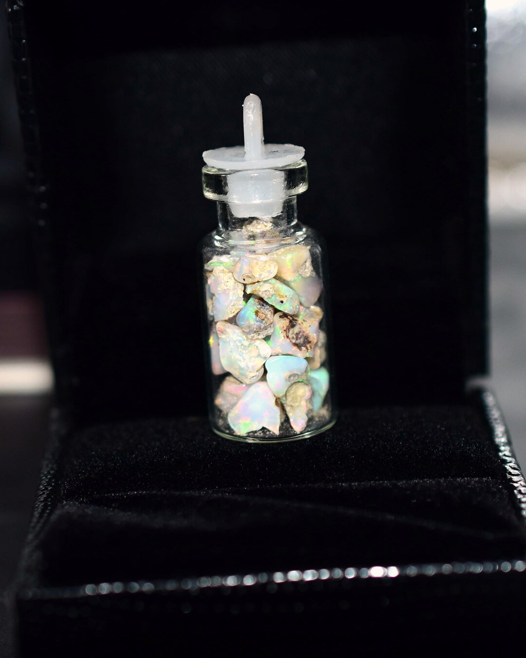 Ethiopian Opal Rough in Glass Bottle: Jewelry Making Supplies - Etsy