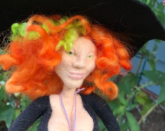 Needle Felted Witch, Waldorf Inspired, Felted Doll, Felted Witch, Witch ...