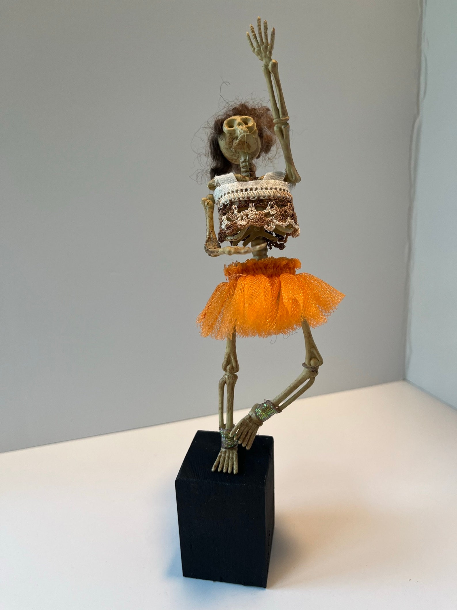 Miniature Skeleton Lady Dancing - Etsy