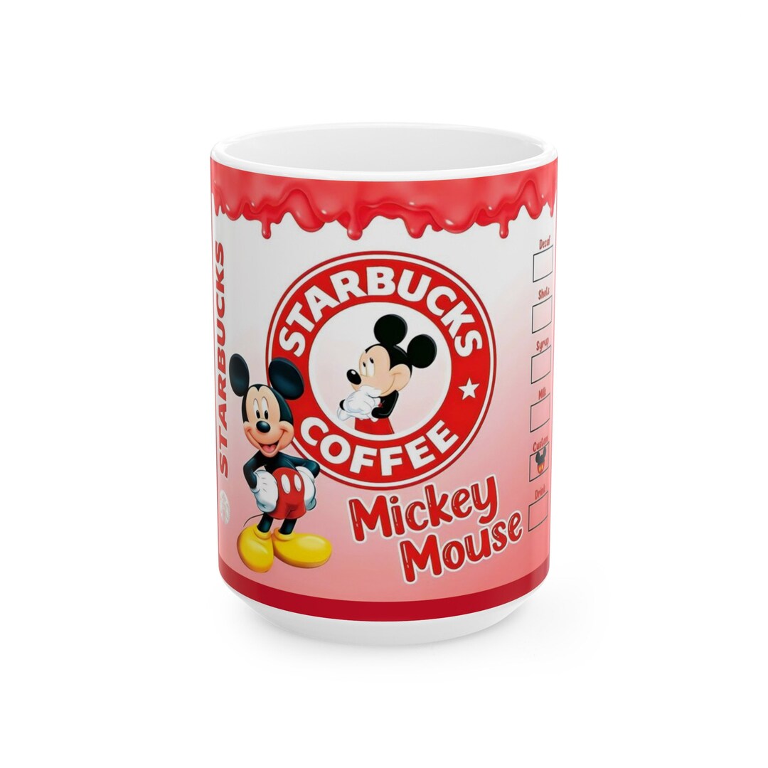 Disney Vacation Club DVC Mickey Mouse Starbucks Ceramic Mug, Larger 15 ...