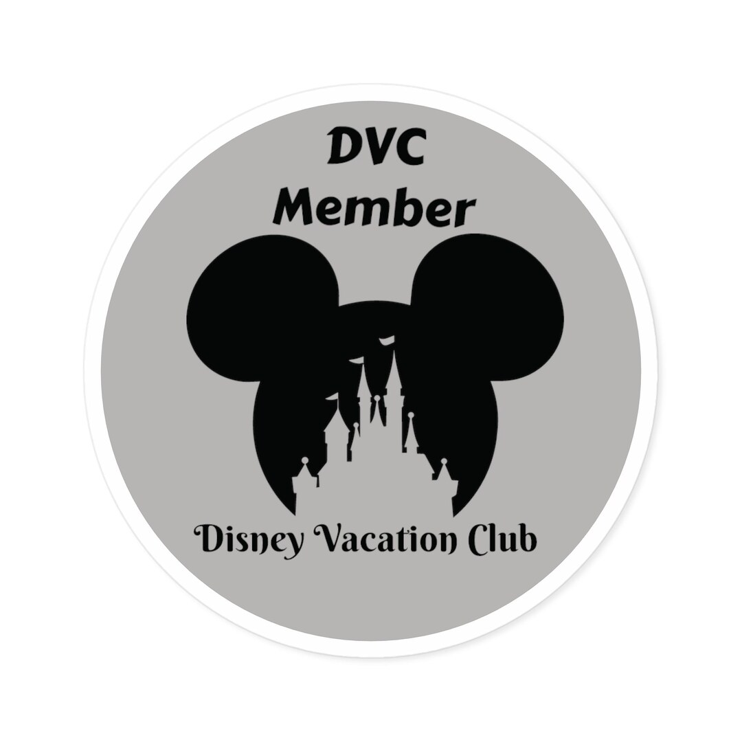 DVC Member Disney Vacation Club Round Stickers, Indooroutdoor 3 ...