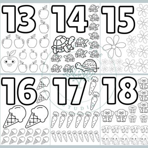 20 Printable Numbers Coloring Pages, Coloring Page, Preschool ...