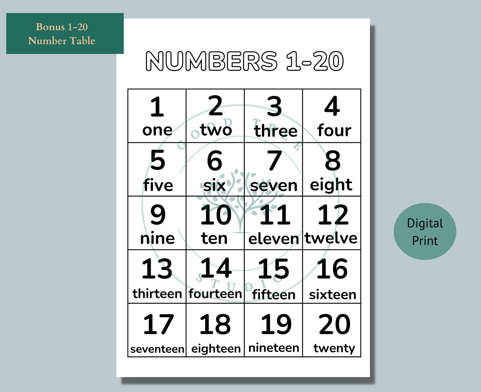 Numbers 1-20 Coloring Pages: Preschool Printable (PDF) - Etsy