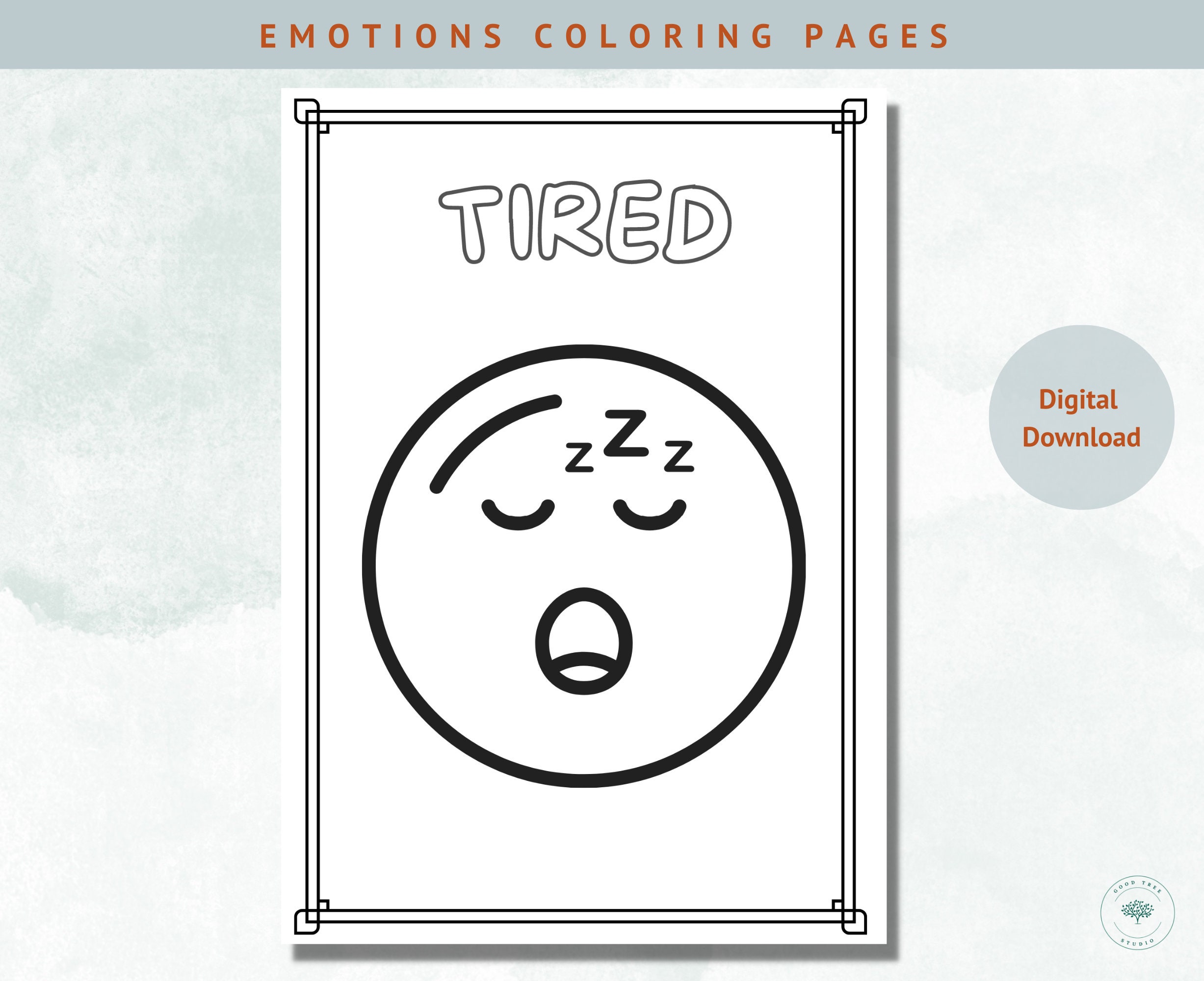 Emotions Coloring Pages, Coloring Activities for Kids, Kids Learning ...
