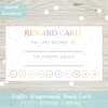 Printable Reward Punch Cards for Kids Rainbow Polkadot Incentive Reward ...
