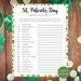 St. Patrick's Day Word Scramble Printable Game, Printable St. Patrick's ...
