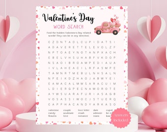 Valentines Day Word Scramble Printable Game, Printable Valentines Day ...