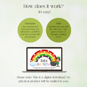 St. Patrick's Day Roll a Rainbow Printable Game, Printable St. Patrick ...