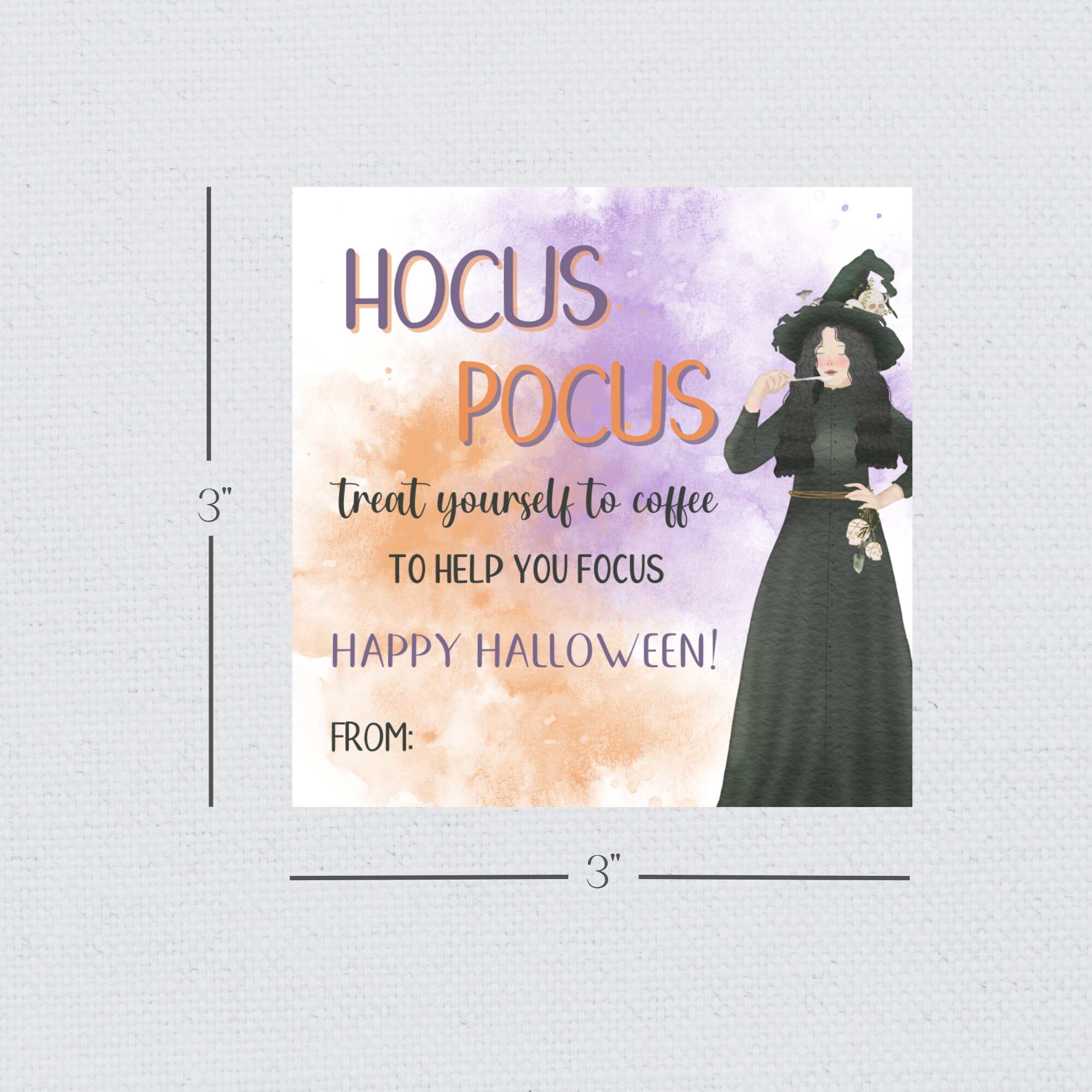 Halloween Printable Gift Tags, Teacher Appreciation Gift Tag, Halloween ...