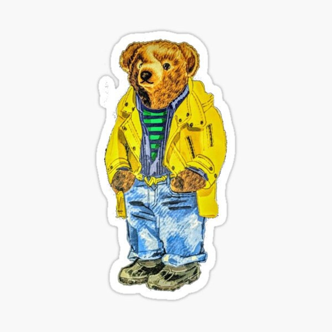Polo Bear Ralph Lauren Sticker Laptop Sticker Bumper - Etsy