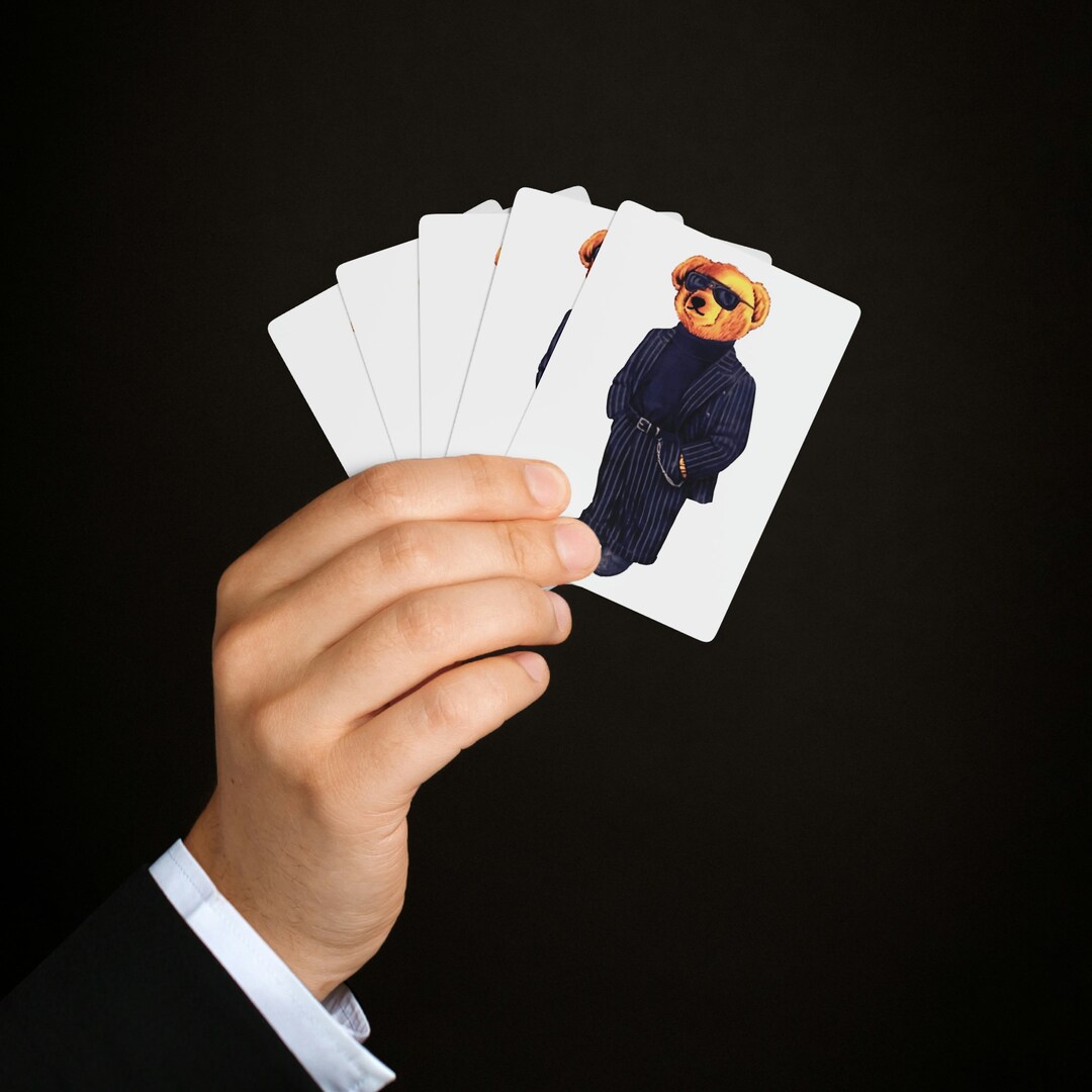 1 Design Polo Bear Custom Poker Cards - Etsy