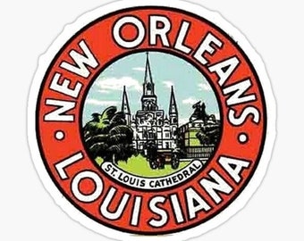 New Orleans Travel Stickers - Etsy